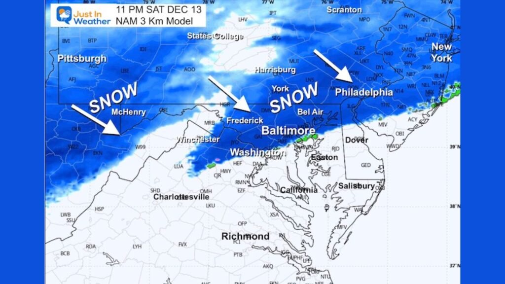Maryland Braces for Weekend Winter Storm as Advisories and Warnings Issued; Snowfall of 1–8 ...