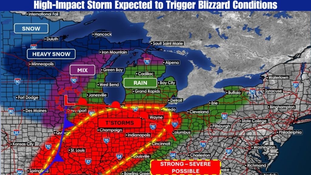 Midwest High-Impact Storm Expected to Trigger Blizzard Conditions in ...