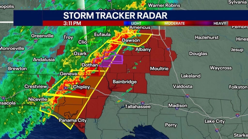 Alabama, Georgia, and Florida Panhandle Face Active Tornado Outbreak as ...