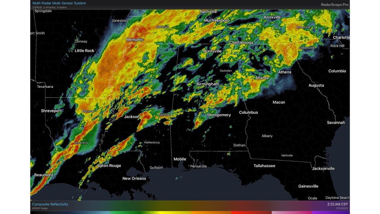 Alabama, Mississippi, and Louisiana Under Low-End Tornado Risk as Early ...