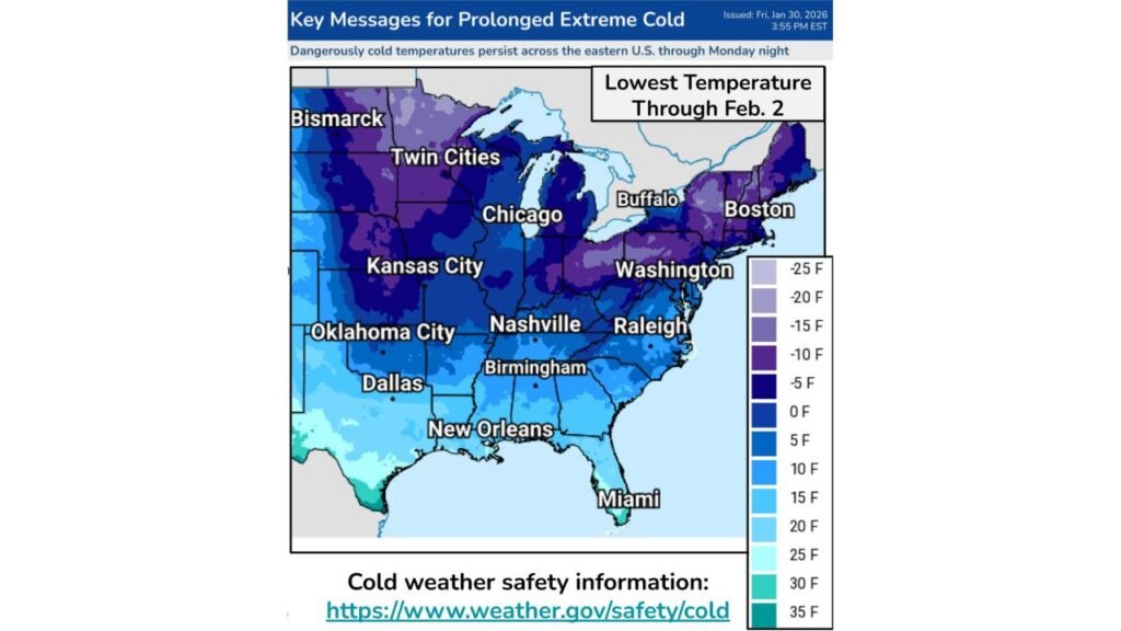 Arctic Air Surge Drives Prolonged Extreme Cold Across Texas, Louisiana ...