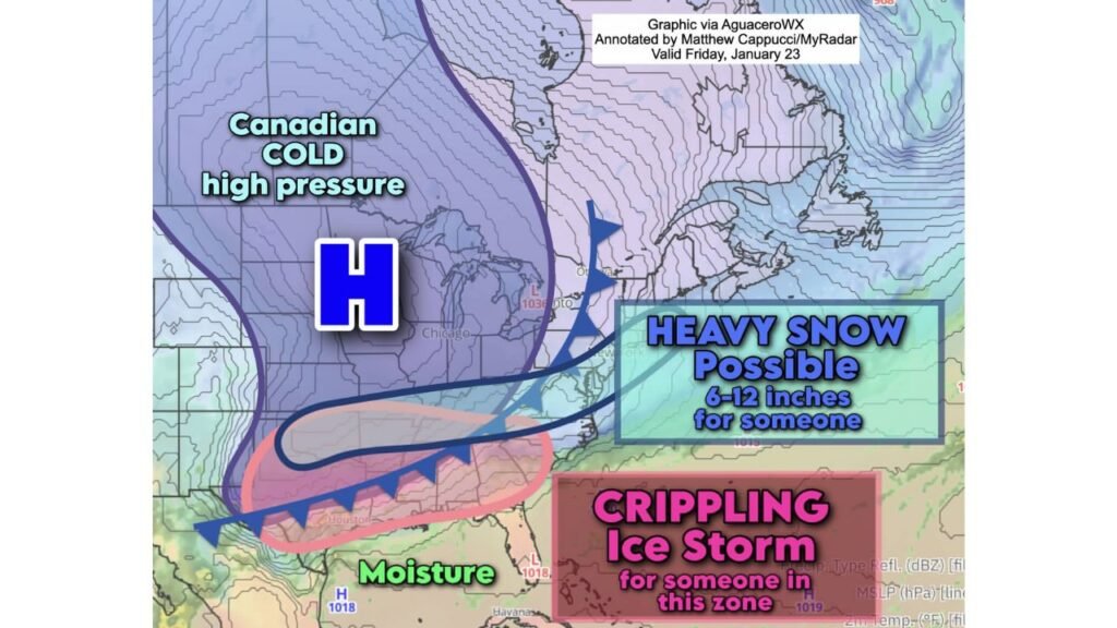 Crippling Ice Storm and Heavy Snow Threaten Texas, the Deep South, and ...