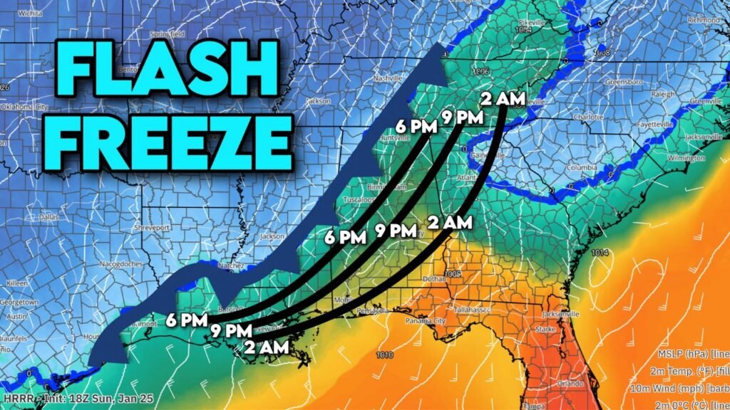 Flash Freeze Threat Targets Louisiana, Mississippi, Alabama, Georgia ...