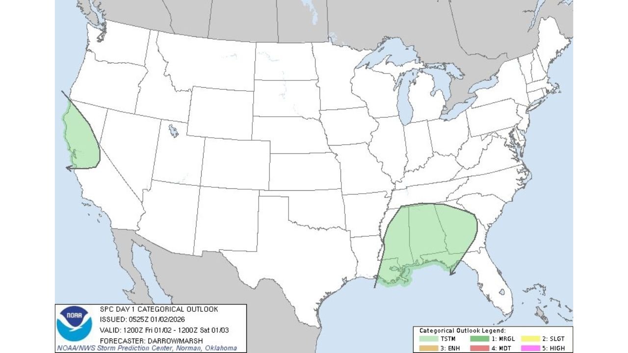 Florida, Alabama, Mississippi, Louisiana, Texas, and California Under ...