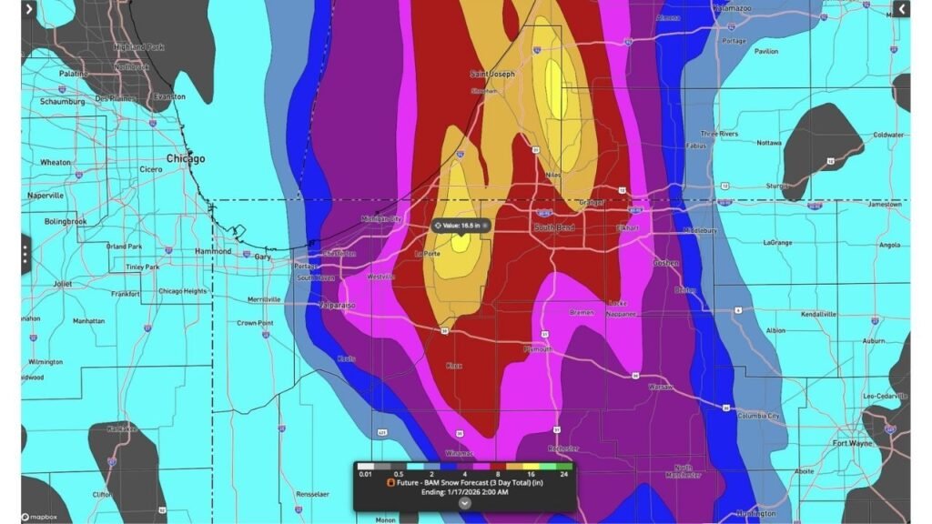 Indiana, Michigan, and Illinois Face Dangerous Lake-Effect Snow Surge ...