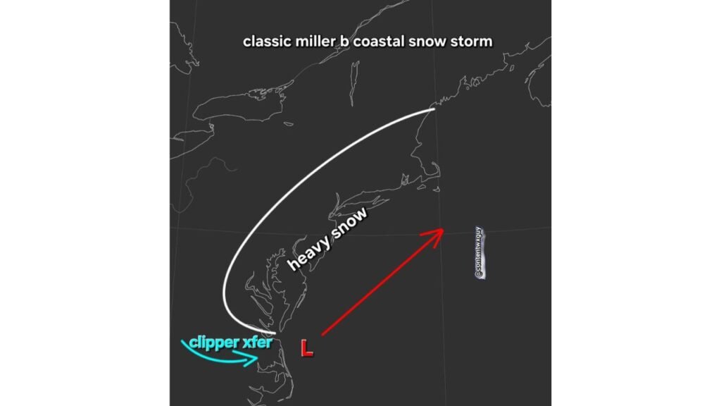 Miller-B Coastal Snowstorm Pattern Targets New Jersey, New York ...