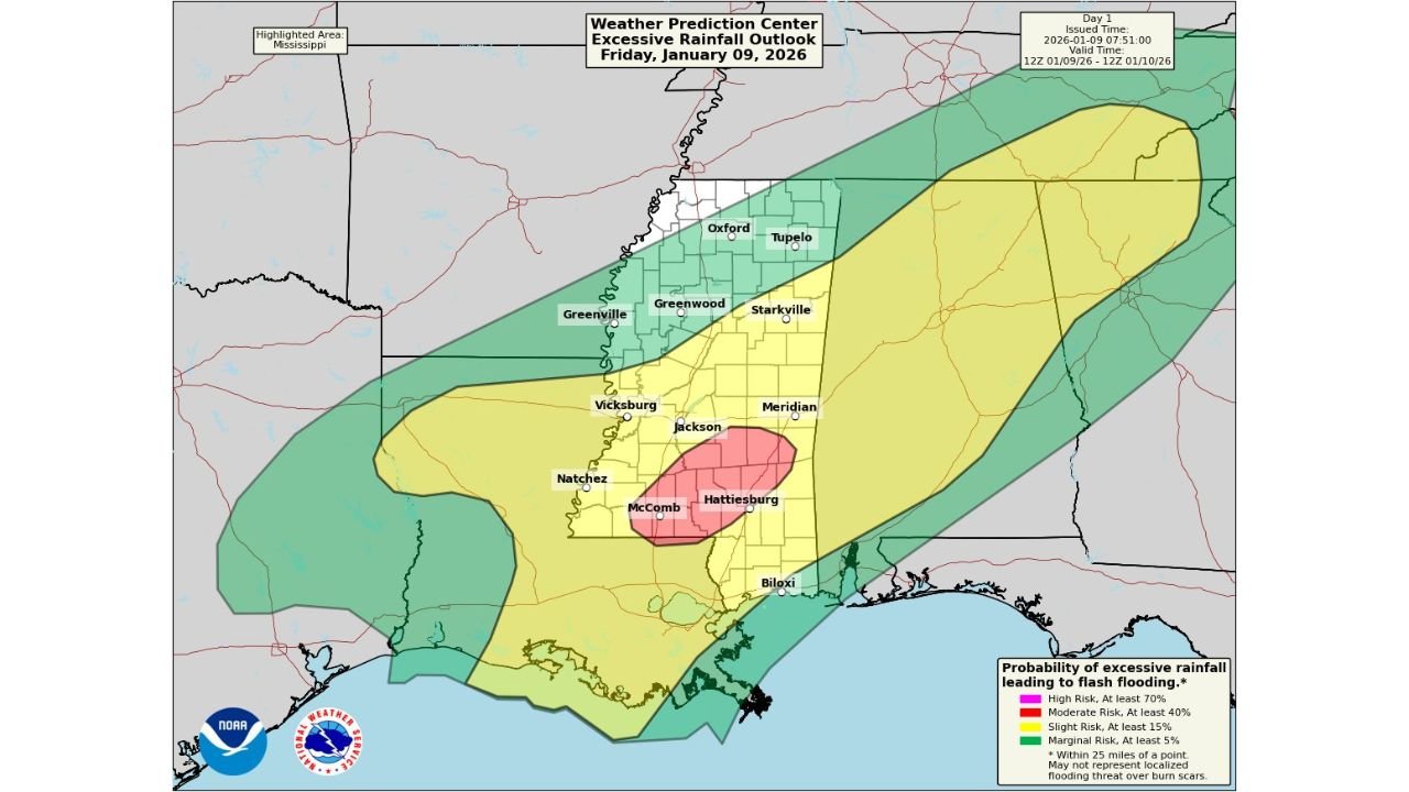 Mississippi, Louisiana, Alabama, and Texas Face Moderate Flash Flood ...