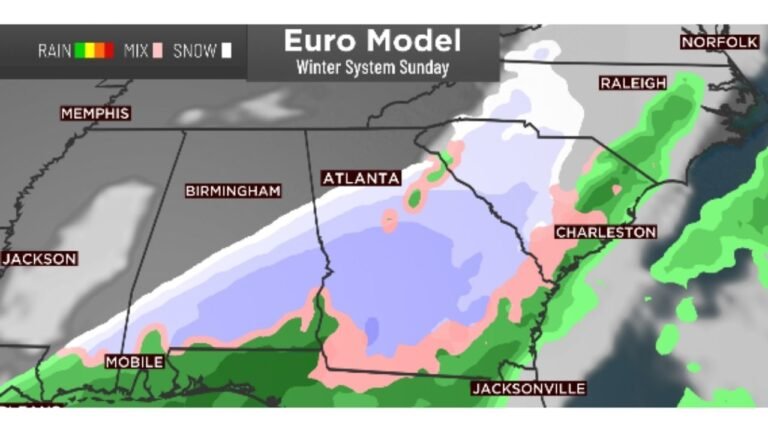 Southern U.S. Snow Potential Faces High Uncertainty as Alabama, Georgia ...