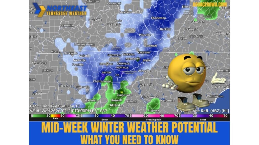 Tennessee, Kentucky, Virginia, and North Carolina Face Mid-Week Winter ...
