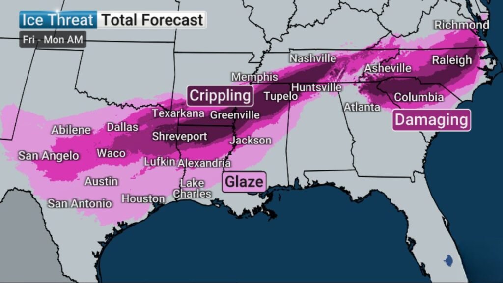 Texas, Louisiana, Mississippi, Tennessee, Georgia, North Carolina, and ...