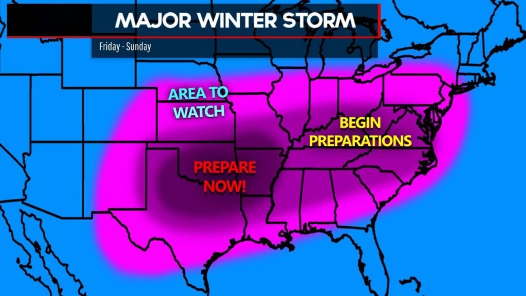Texas, Oklahoma, Arkansas, Tennessee and East Coast States Face Major ...