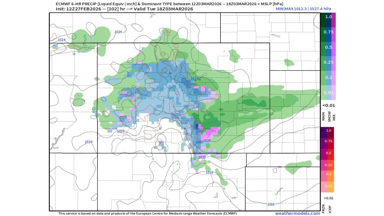 Colorado High Country Faces Rain–Snow Battle Sunday–Tuesday as 6,000 ...