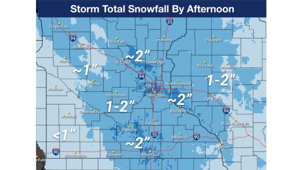 Minnesota and Western Wisconsin Face Prolonged Light Snow Today as ...