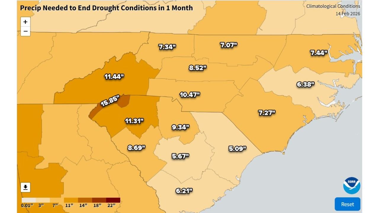 North Carolina and South Carolina Drought Relief Begins, But Maps Show ...