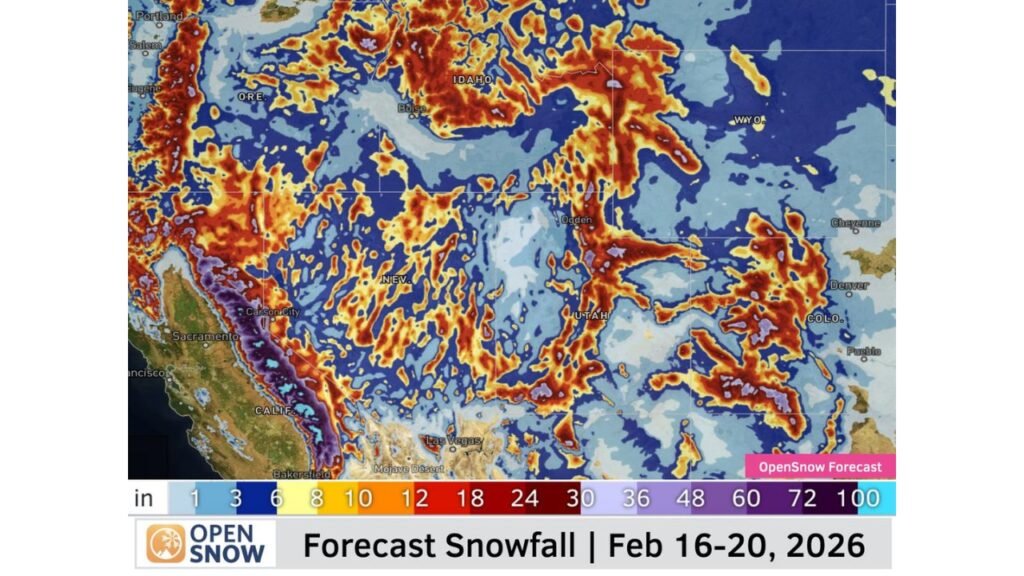 Massive Western Snowstorm to Hammer California, Utah, Colorado and ...